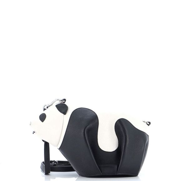 Loewe | Bags | Loewe Panda Crossbody Bag Leather Mini Black White ...